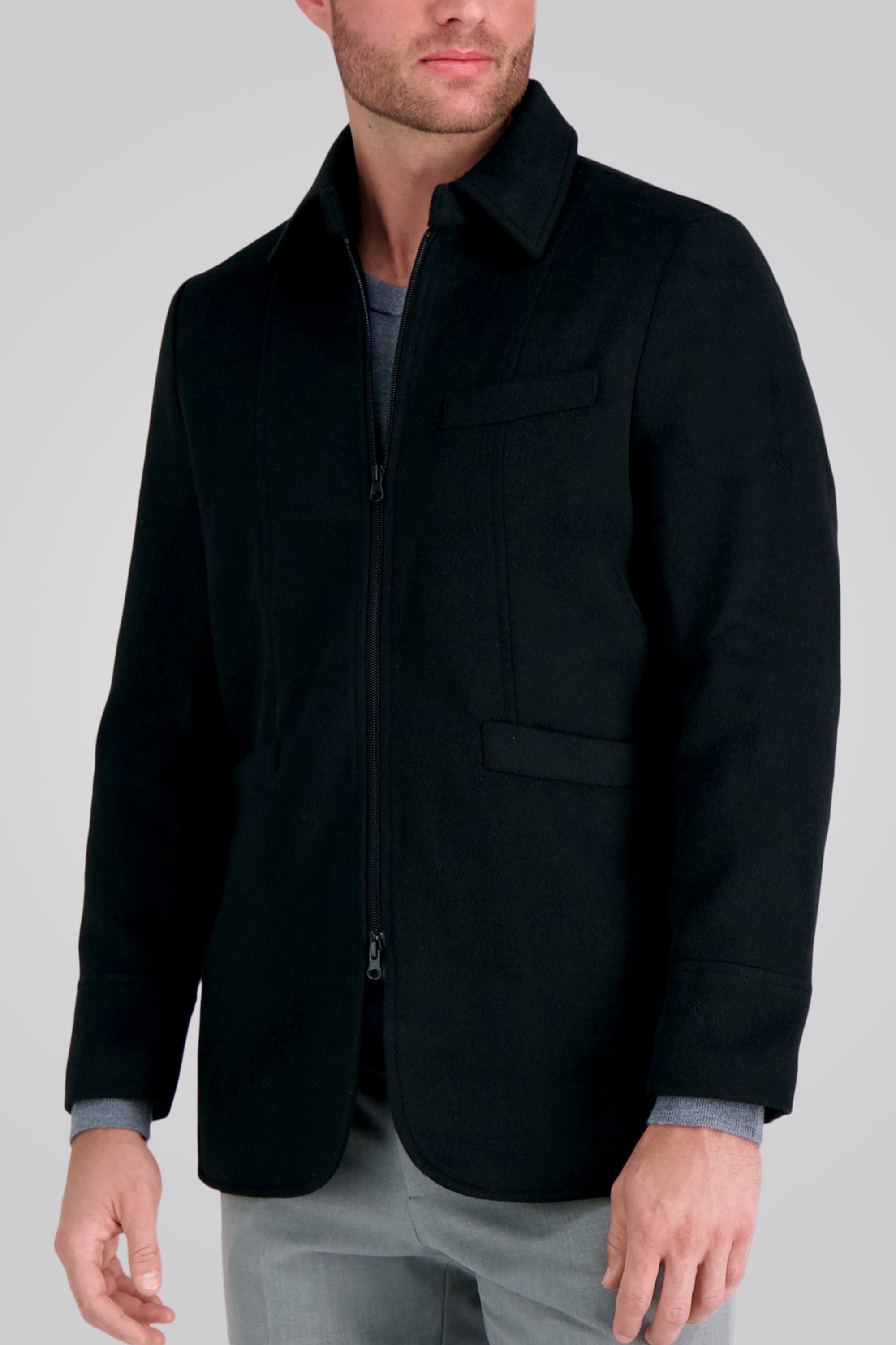 Full Zip Coat | Haggar